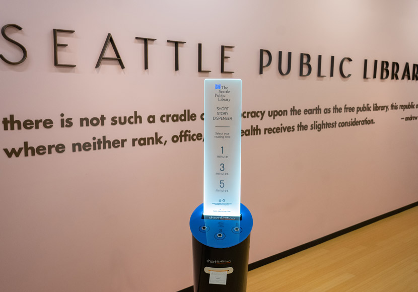 Short Edition Story Dispenser | The Seattle Public Library