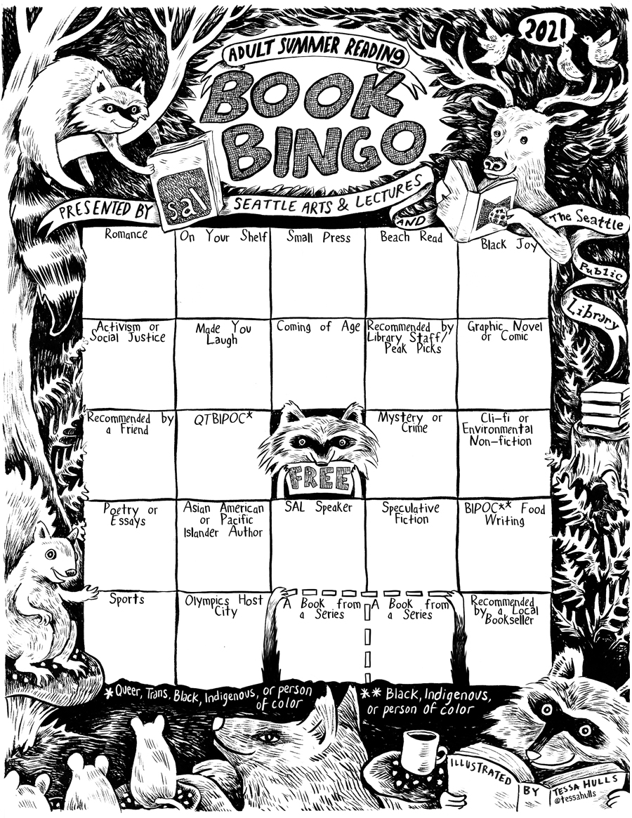Library Chicken Seattle Book Bingo 2021
